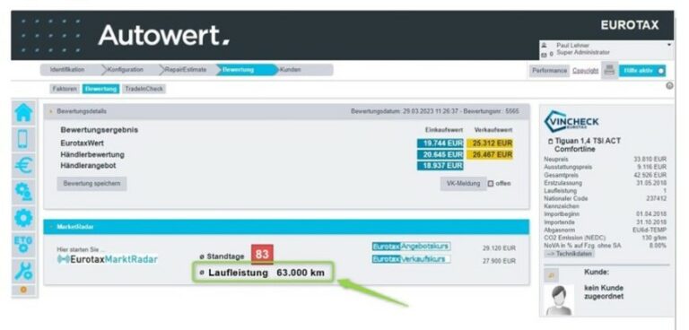 Autowert & MarketRadar - SAE Relaunch - Eurotax AT